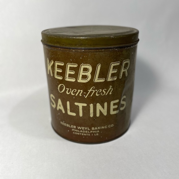 kebler | Accents | Antique Keebler Ovenfresh Saltines Tin | Poshmark